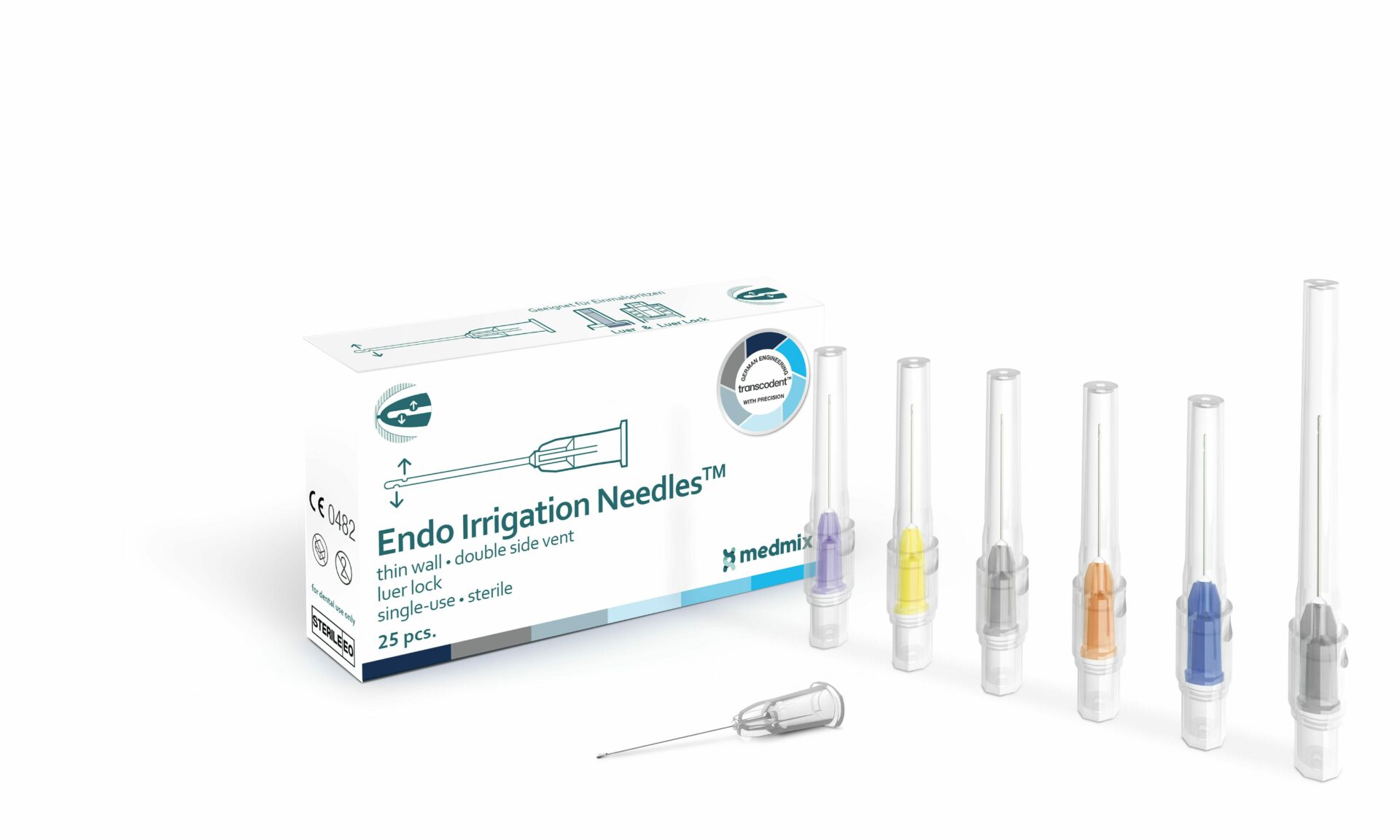 medmix transcodent™ Endo Irrigation Needles mit doppelseitiger Öffnung ...