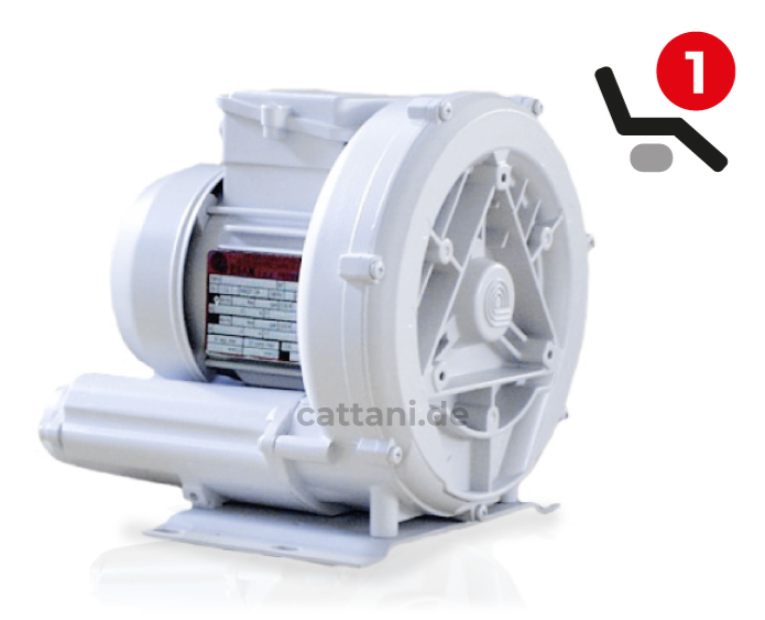 CATTANI UNI-JET 75 Trockenabsaugung Absauganlage NEU - blaudental