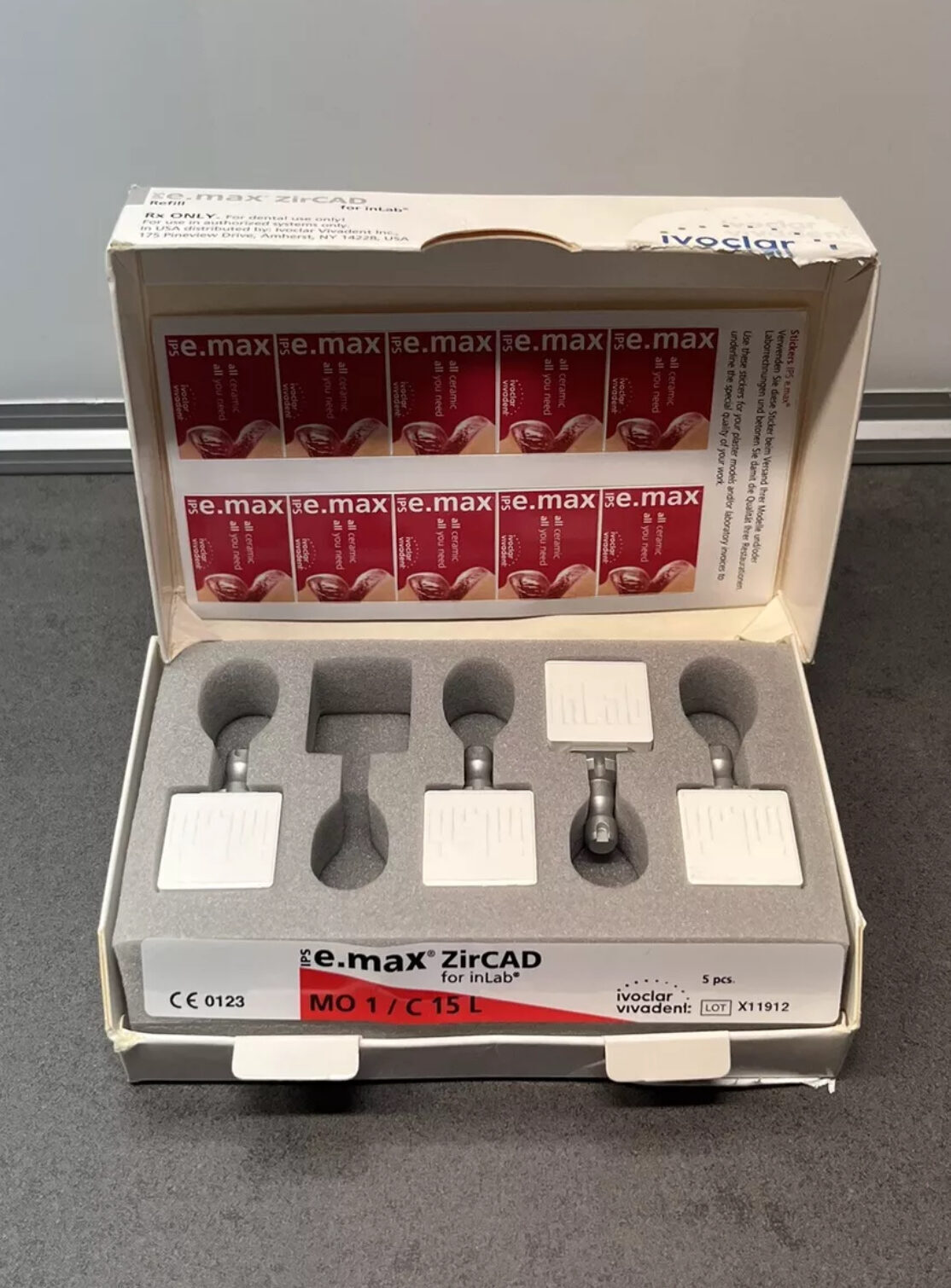 Ivoclar IPS e.max ZirCAD C15L MO 1/2 Zirkon Blöcke Dental Cerec Blöcke ...